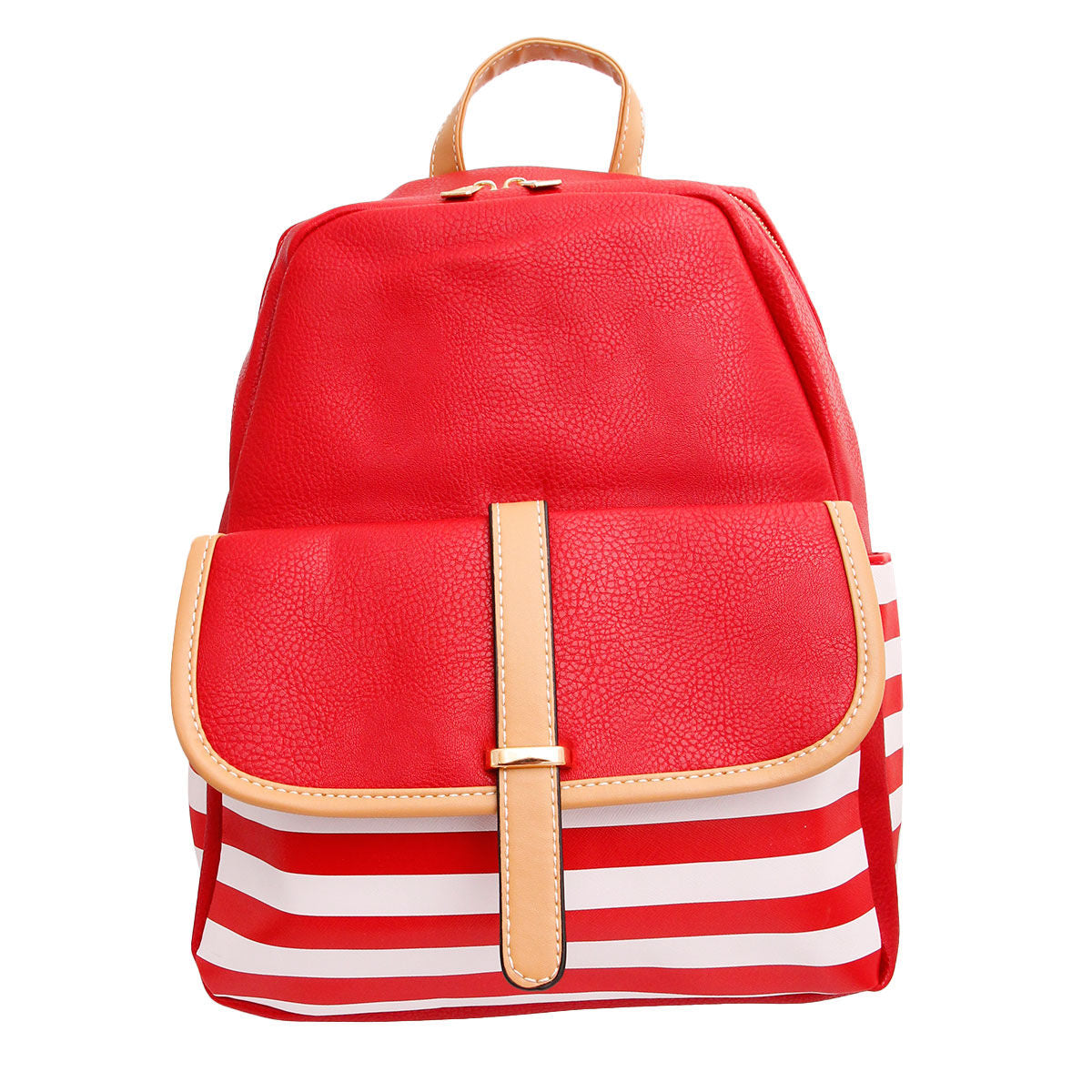 Red and White Stripe Backpack – Word Up Jewel's & Accessories Boutique